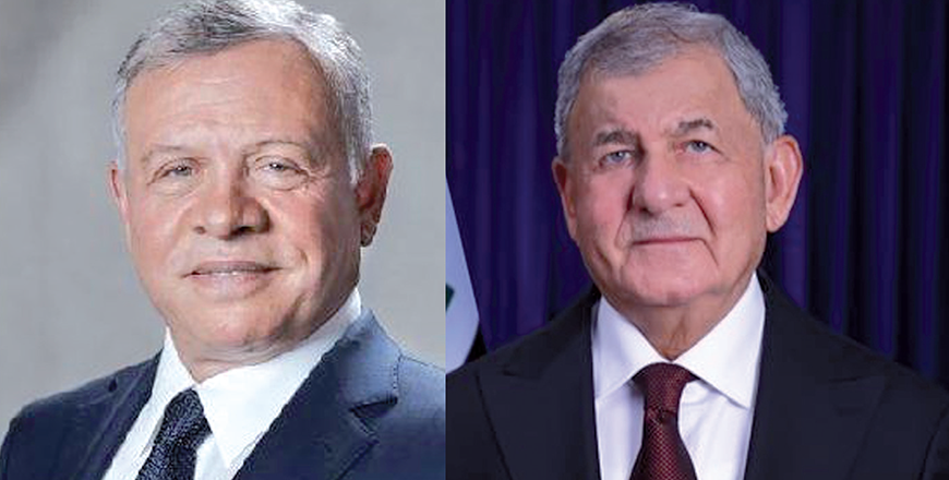 King, Iraq president discuss regional developments | Jordan Times