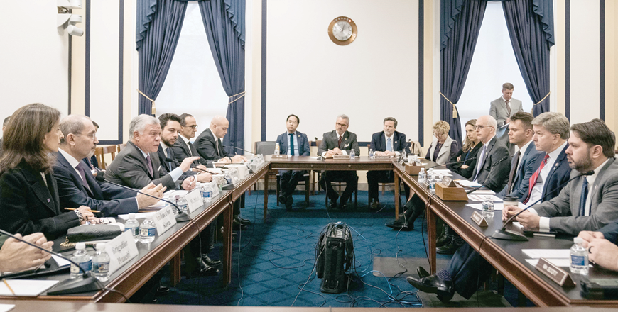 King meets US House committee chairs, members | Jordan Times