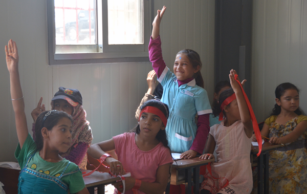 Education centre at Azraq camp enables refugees to catch up on missed ...