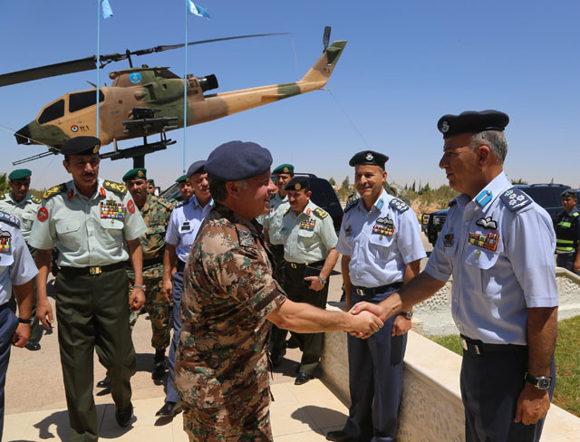King visits air force base | Jordan Times